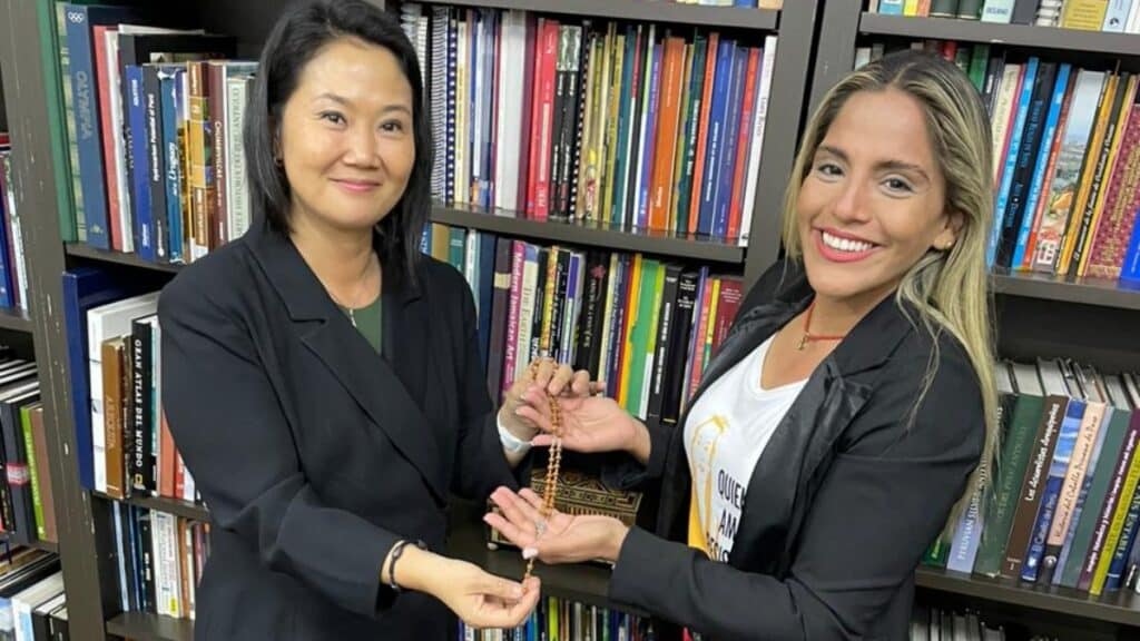Keiko Fujimori le traslada su apoyo a la hija de Jeanine Áñez